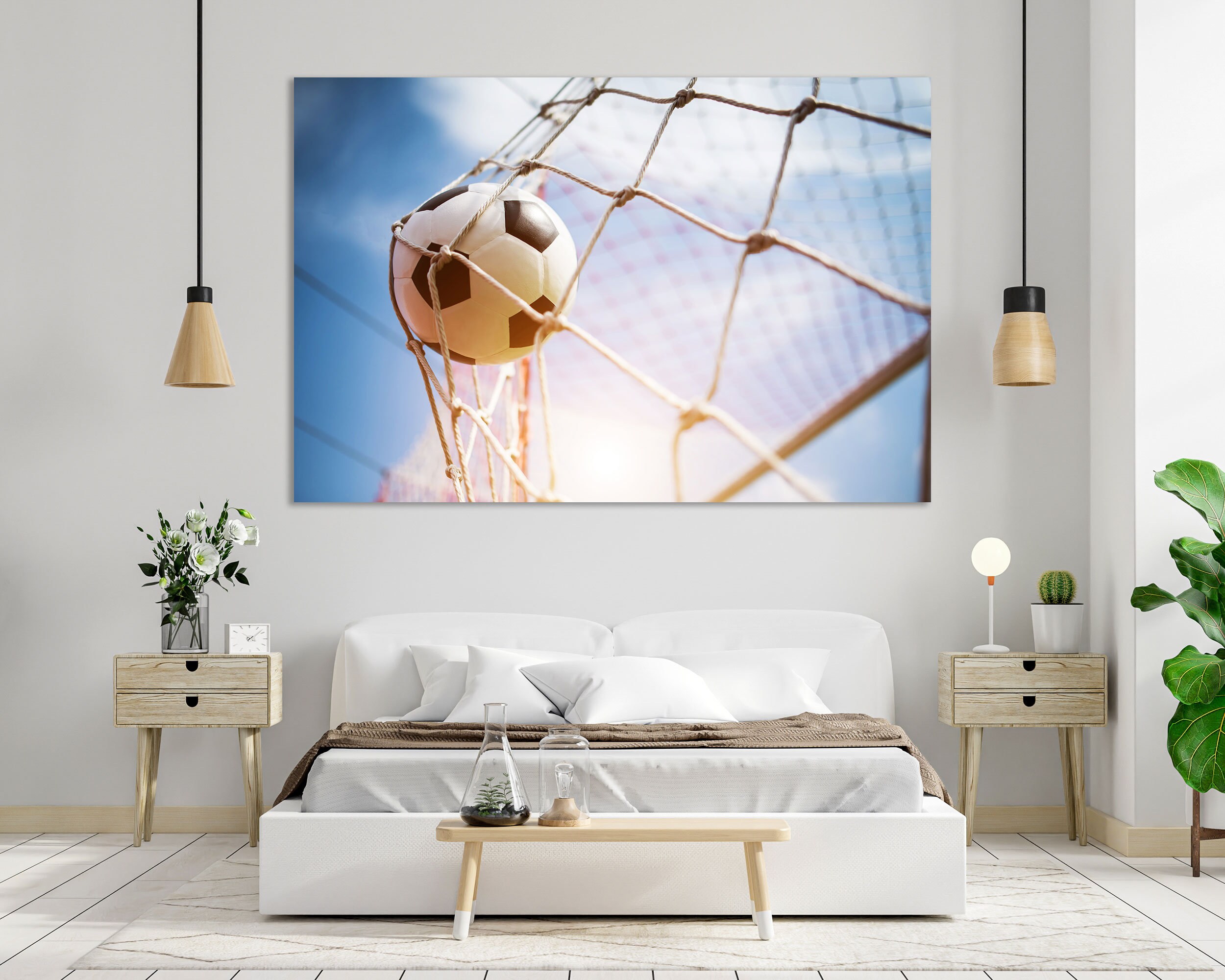 Soccer Ball Art Print, Football Ball Decor for Wall, Soccer Artwork ...