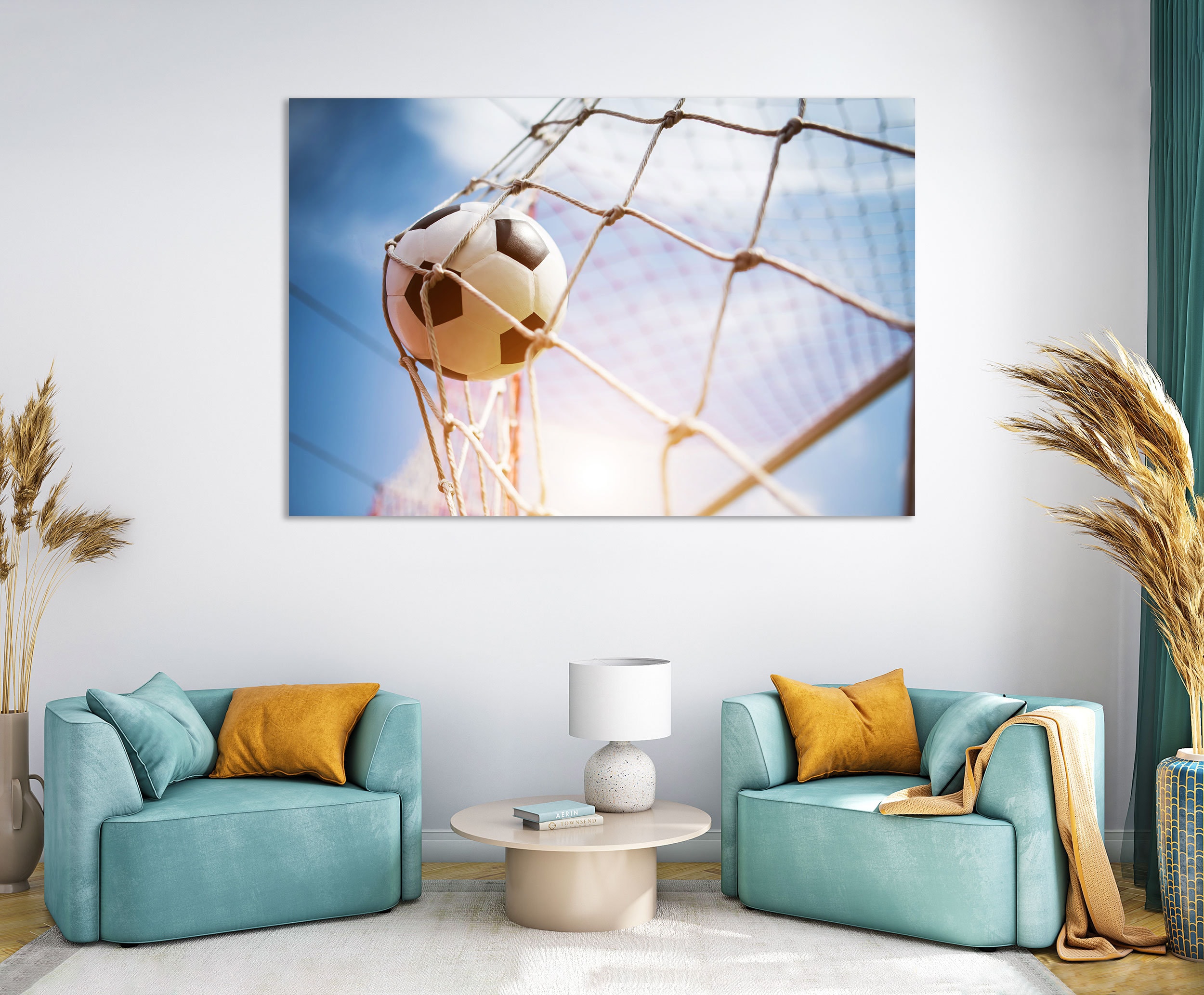 Soccer Ball Art Print, Football Ball Decor for Wall, Soccer Artwork ...