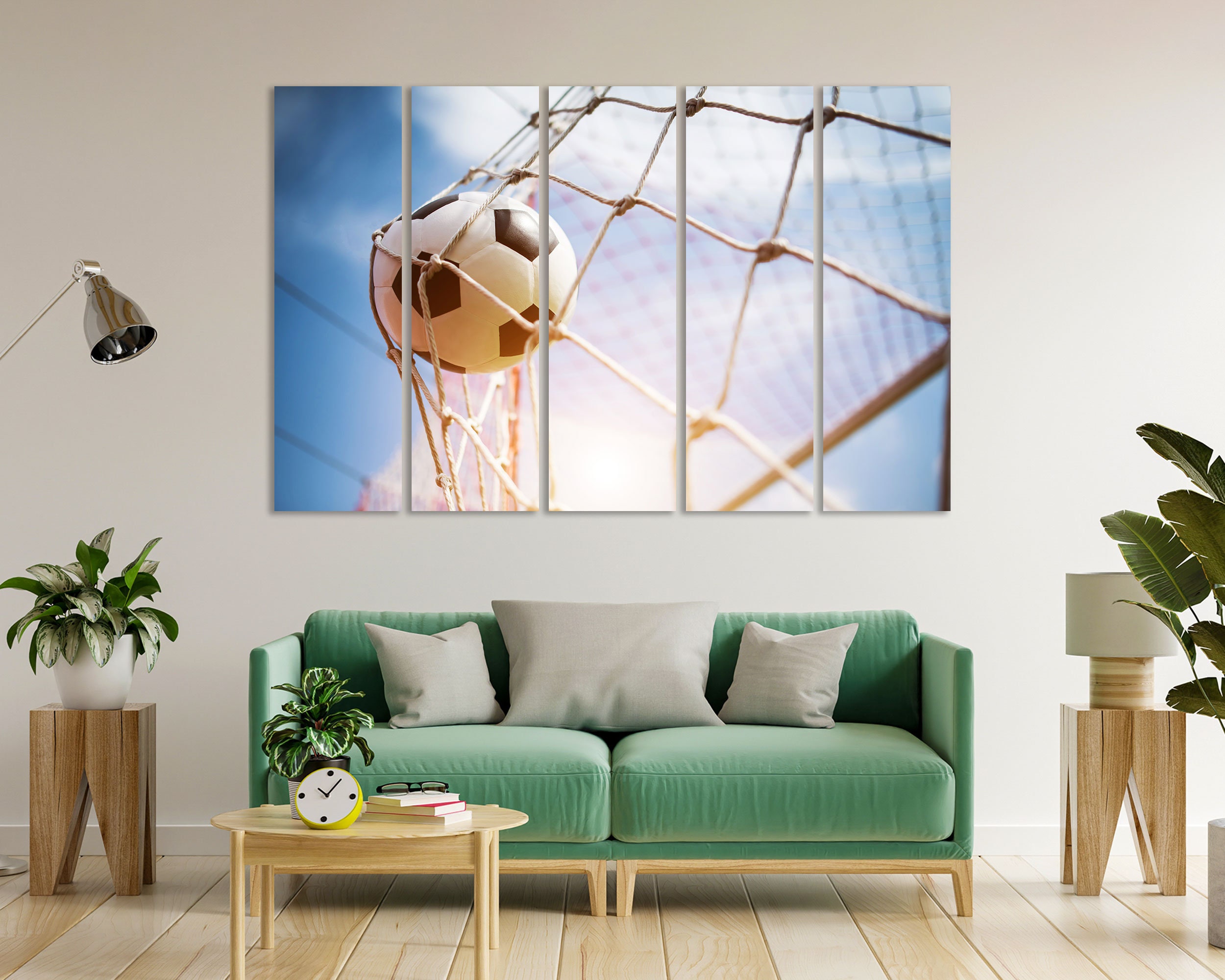 Soccer Ball Art Print, Football Ball Decor for Wall, Soccer Artwork ...