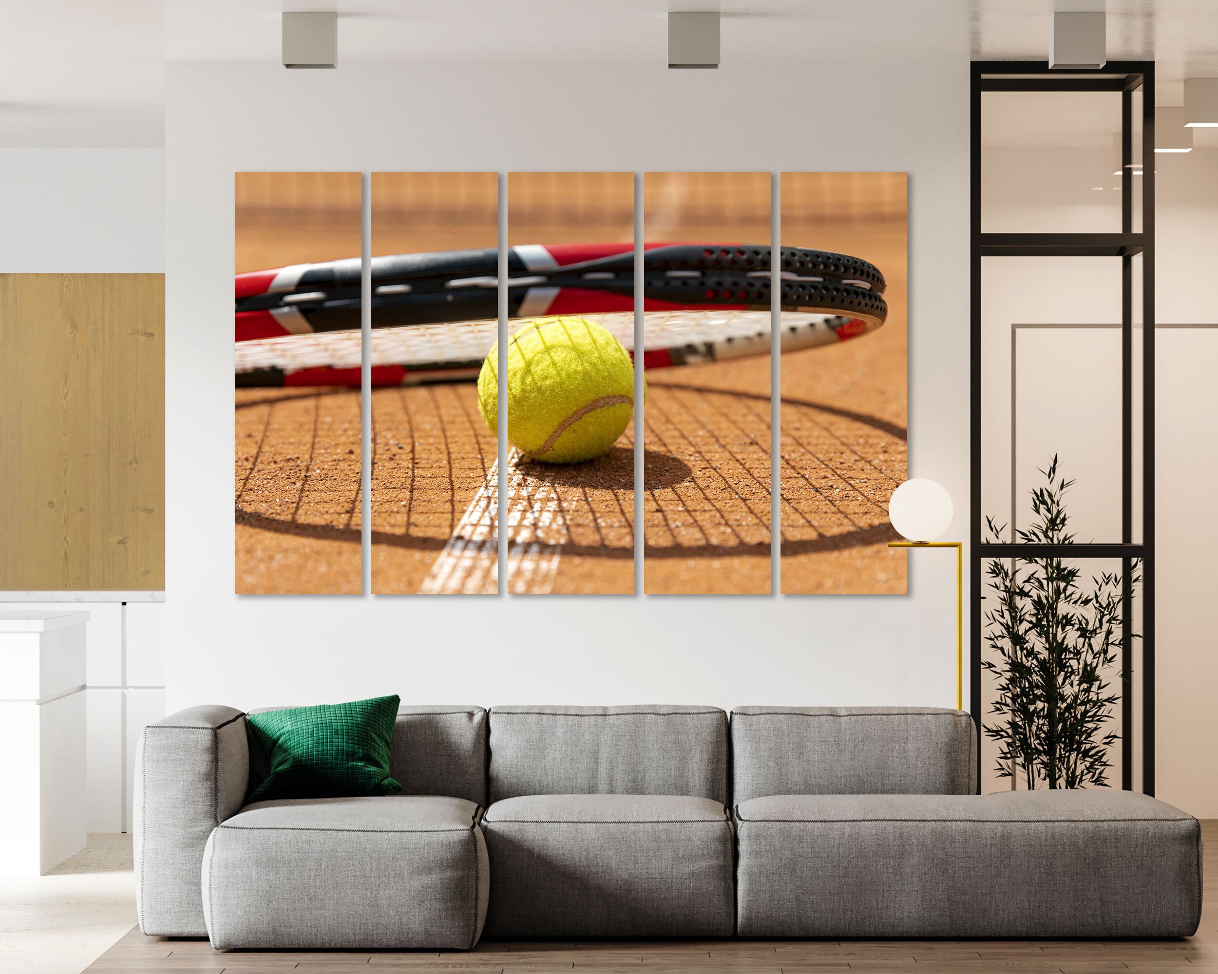 Tennis Art for Wall, Racket Picture Print, Tennis Equipments Photo ...