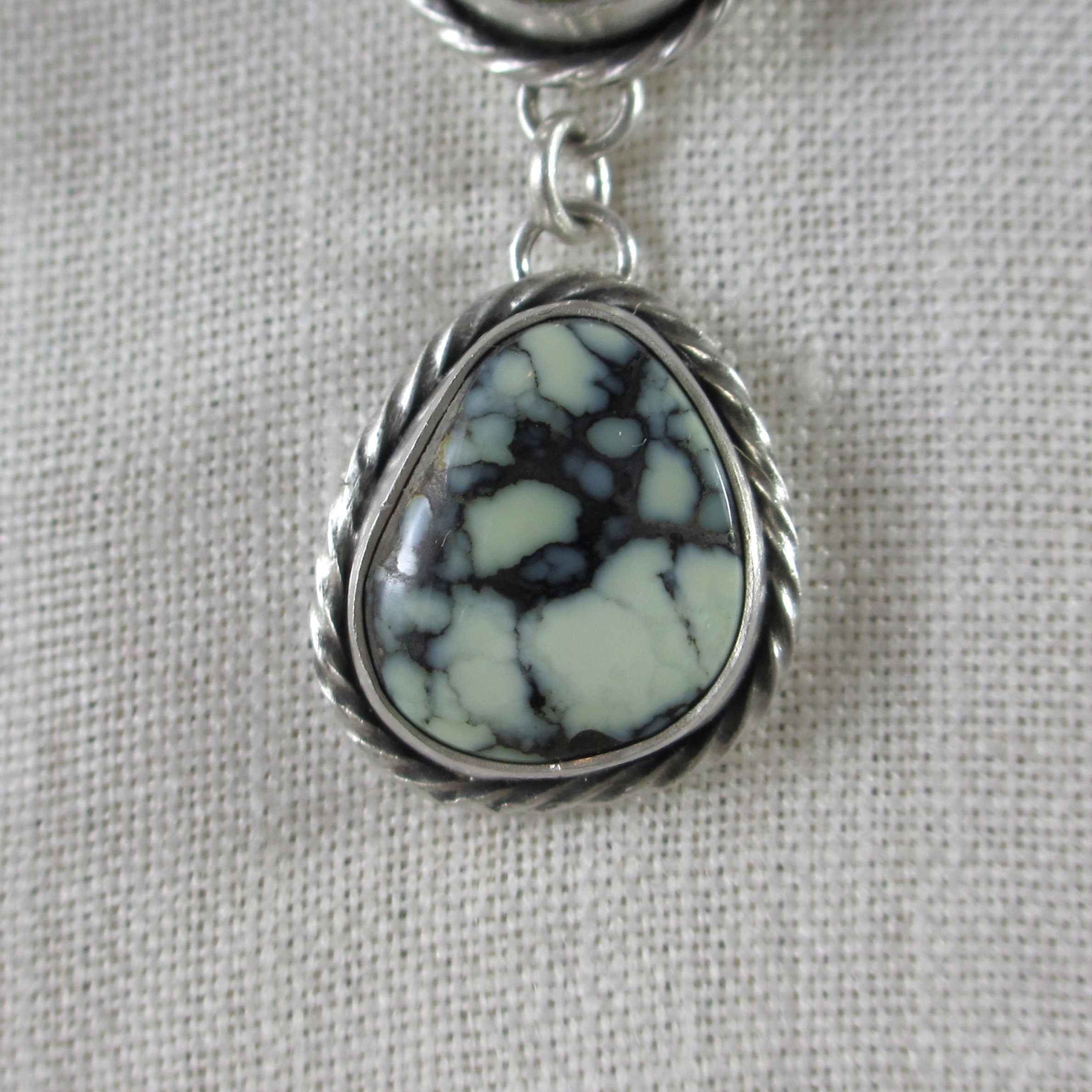 Cascade Necklace * Poseidon Variscite + Damele Turquoise in Sterling ...