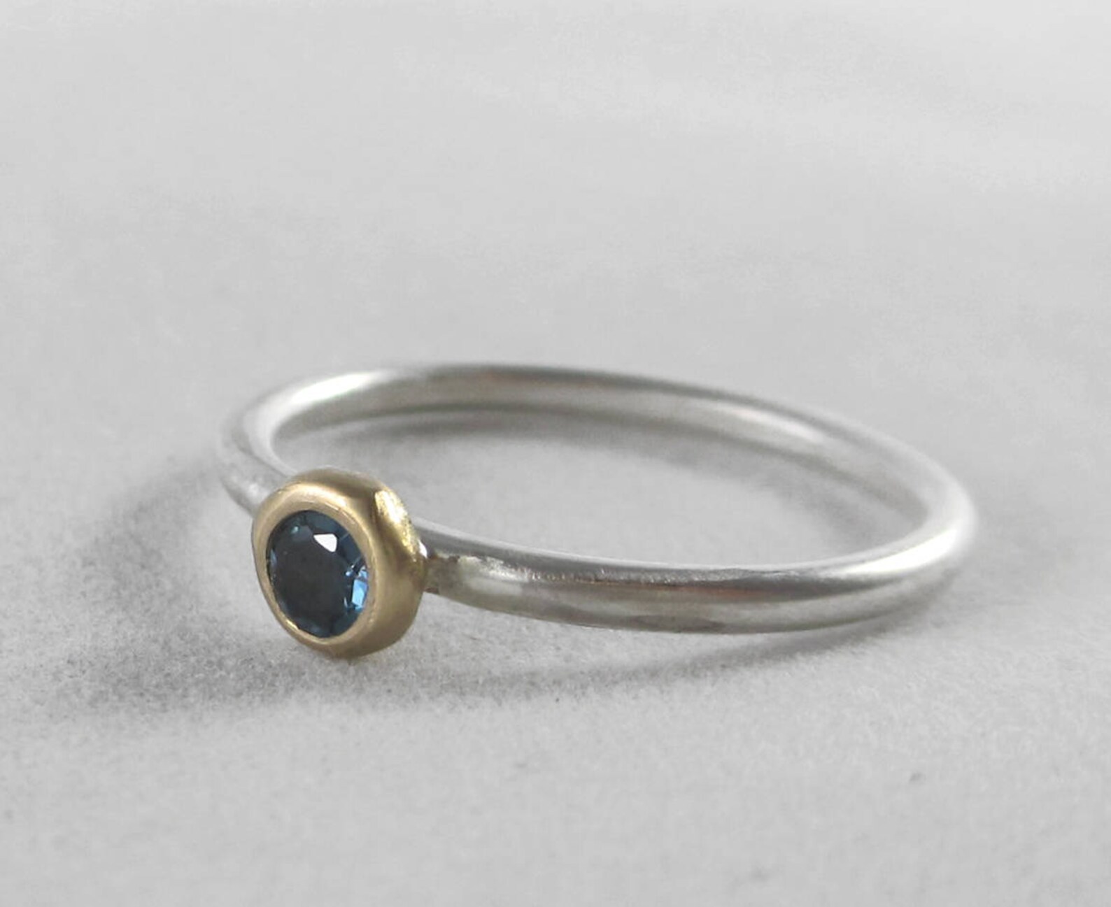 Gemstone Stacking Rings * 14k Gold & Sterling Silver With Natural ...