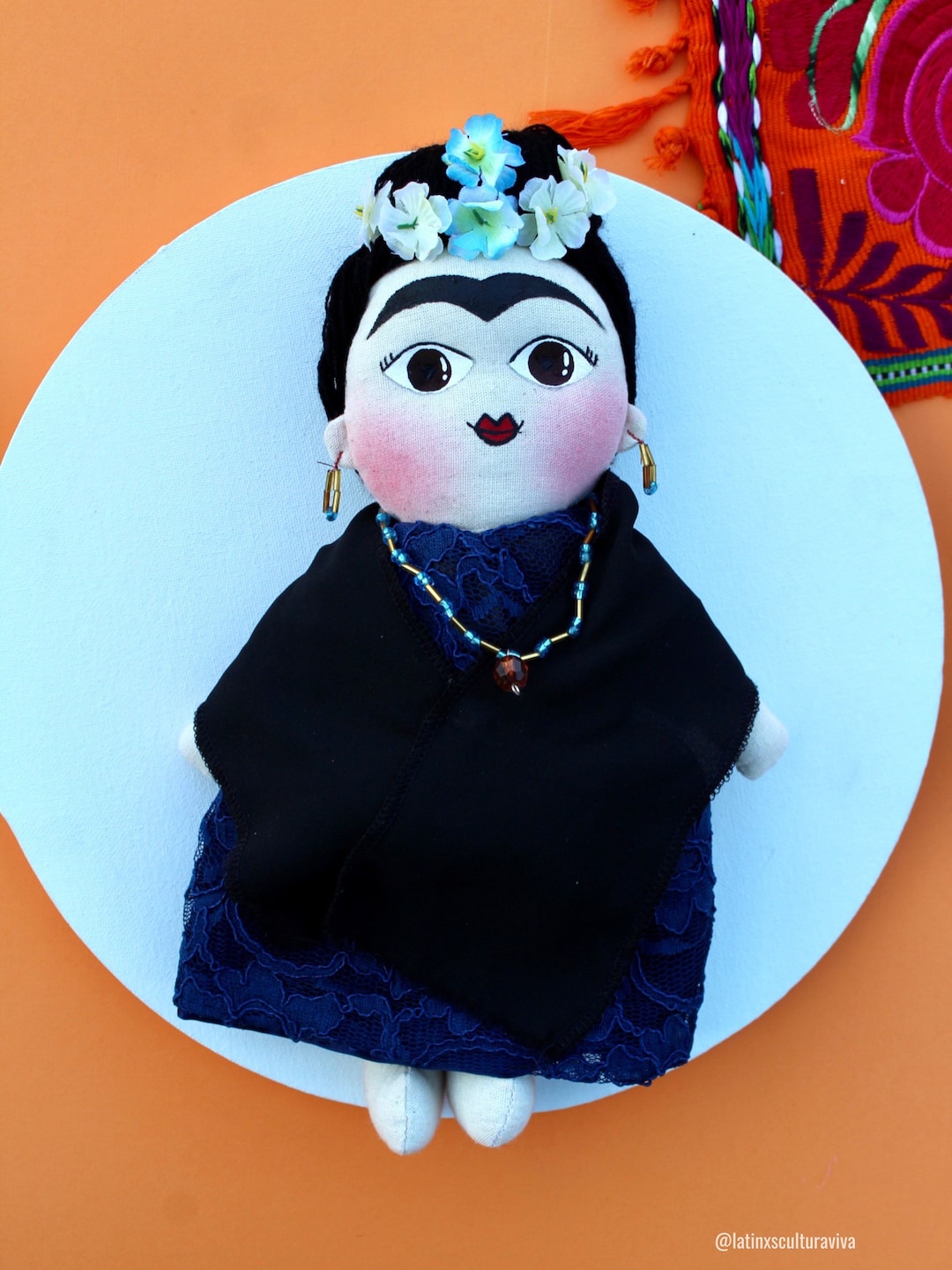 Frida Kahlo Doll, Mexican Doll, Handmade Frida Kahlo Doll, Mexican ...