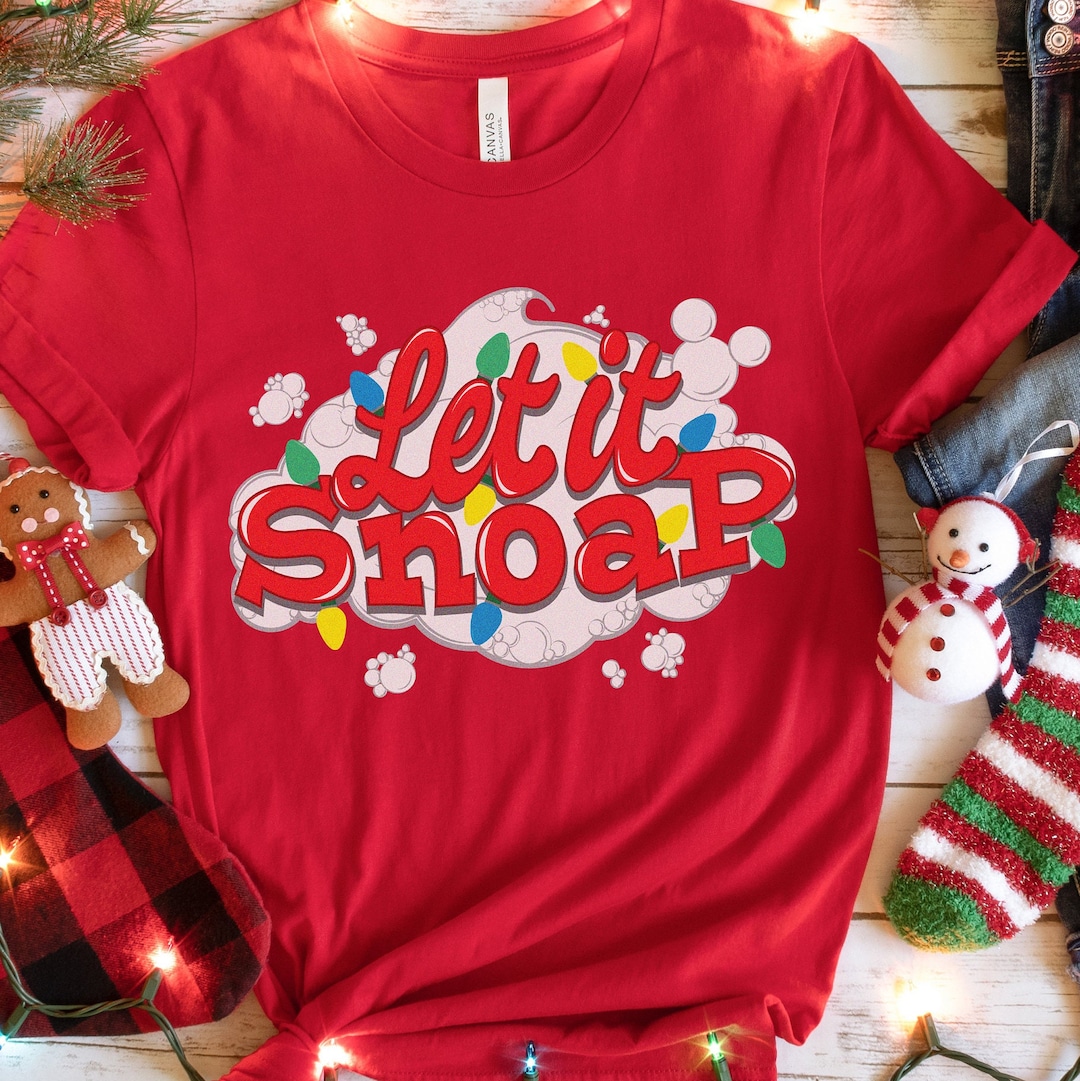 Let It Snoap Walt Disney World Christmas Shirt Disney World Holiday ...