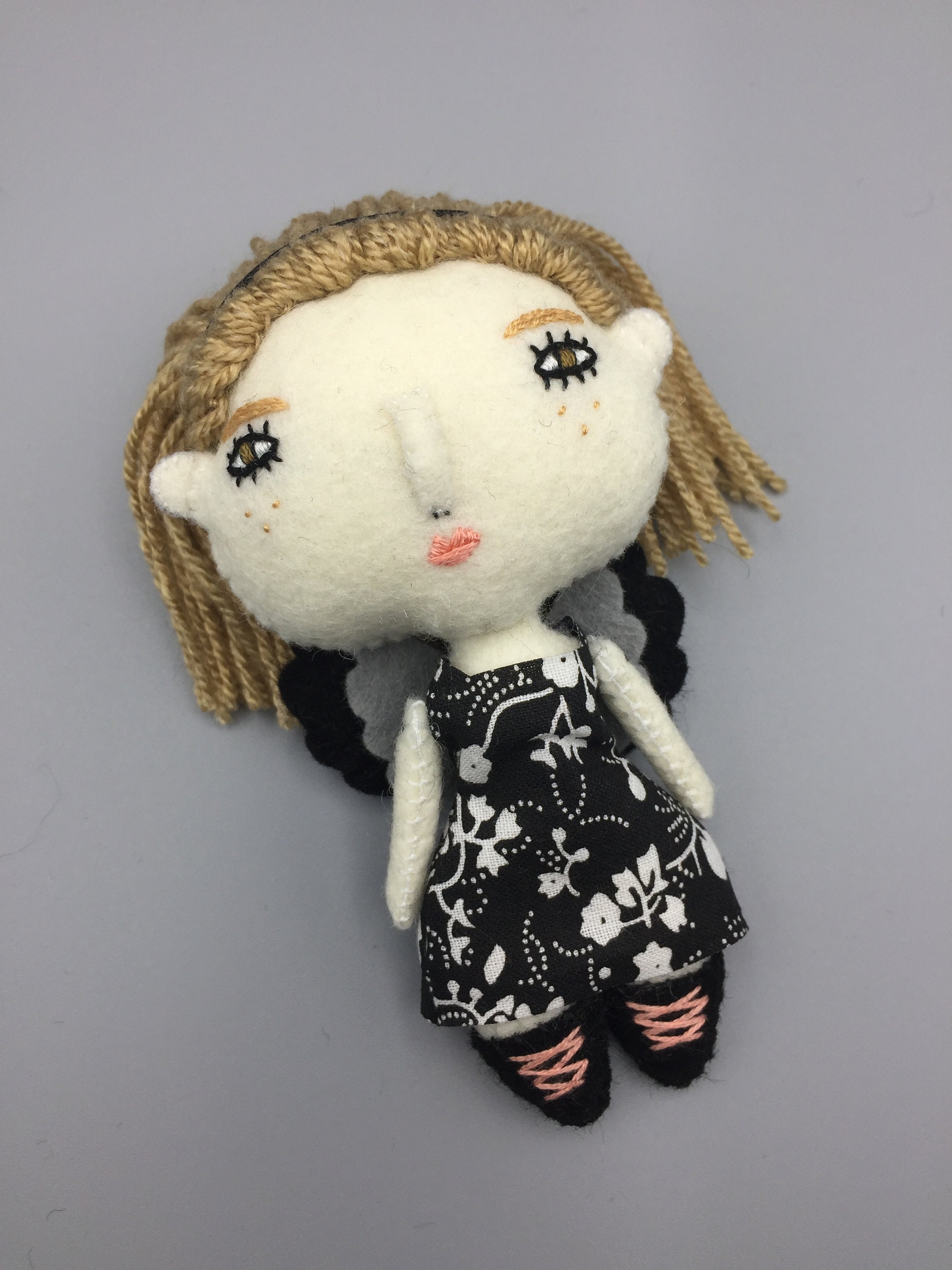 Custom Handmade Fabric Doll - Etsy