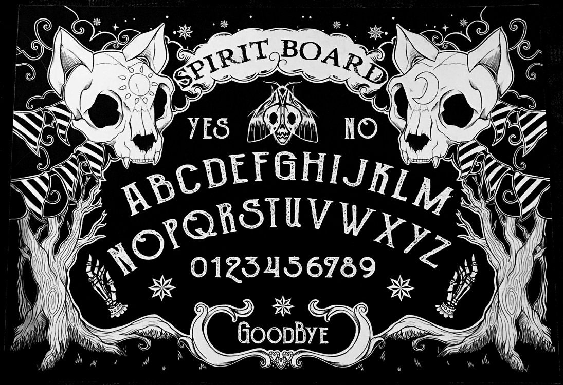 Ouija Board Stencil Printable