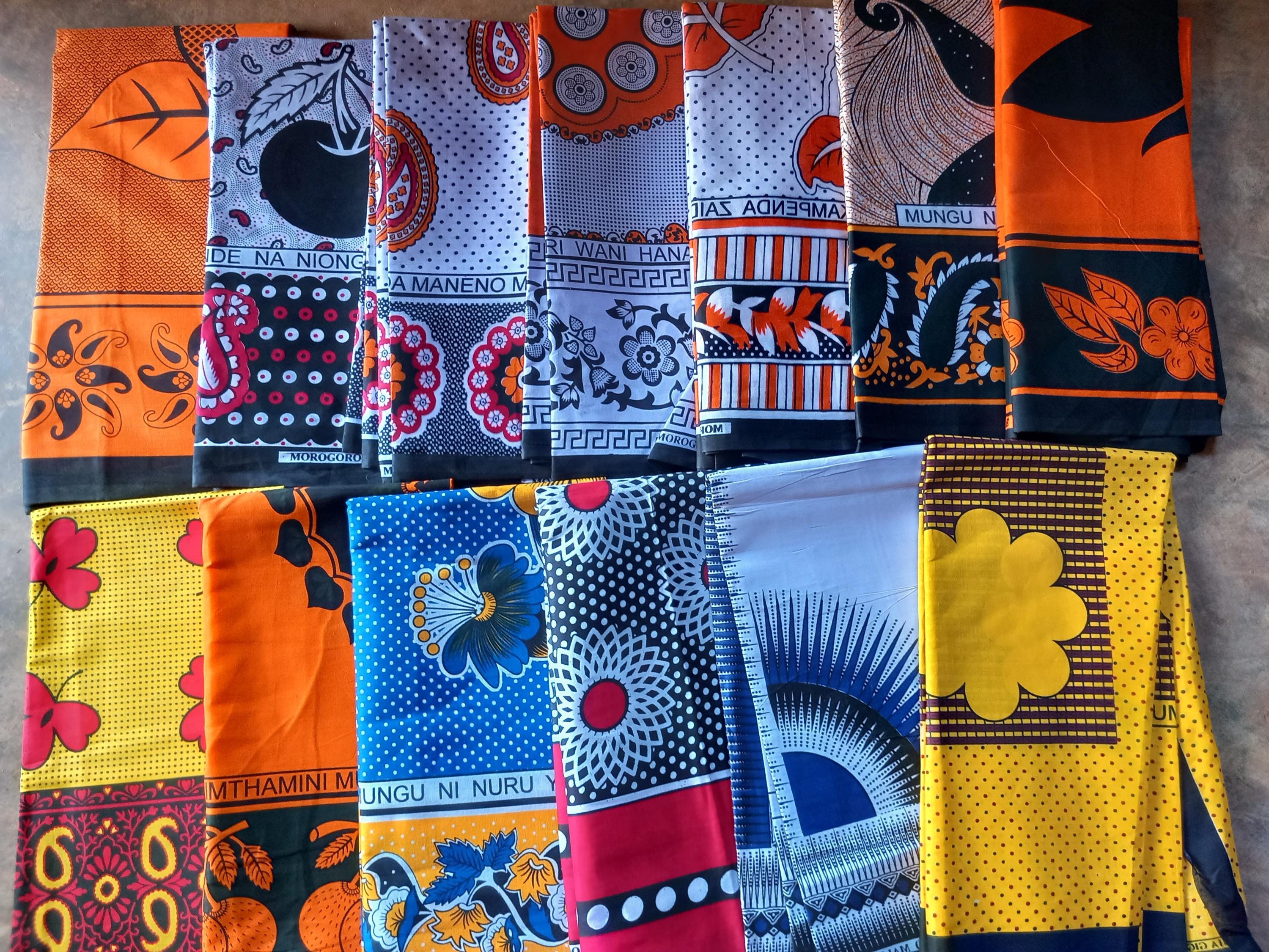 Kanga Fabric, African Khanga Wholesale, Tanzanian Khanga Nzito, African ...