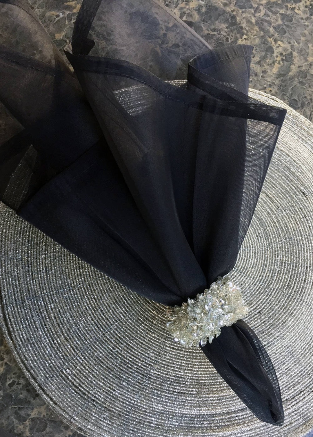 Sheer Napkins 20" X20" Set of 6 Peace's - Etsy