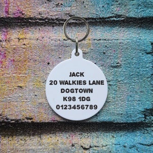 Jack Skellington Dog ID Tag Pet ID Tags Custom Pet Tag Pet Name Tags ...