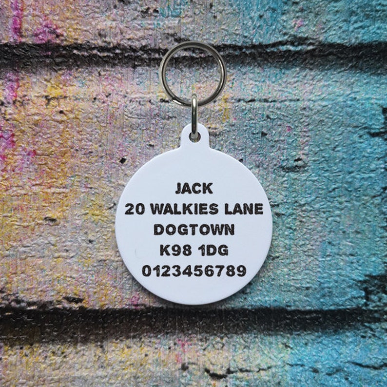 Jack Skellington Dog ID Tag Pet ID Tags Custom Pet Tag | Etsy