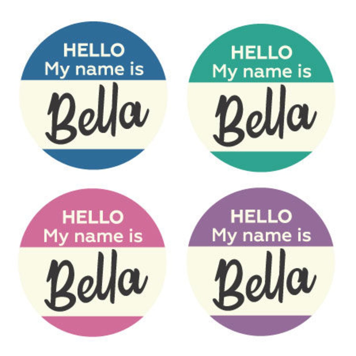 Hello My Name is Dog ID Tag Pet ID Tags Custom Pet Tag | Etsy