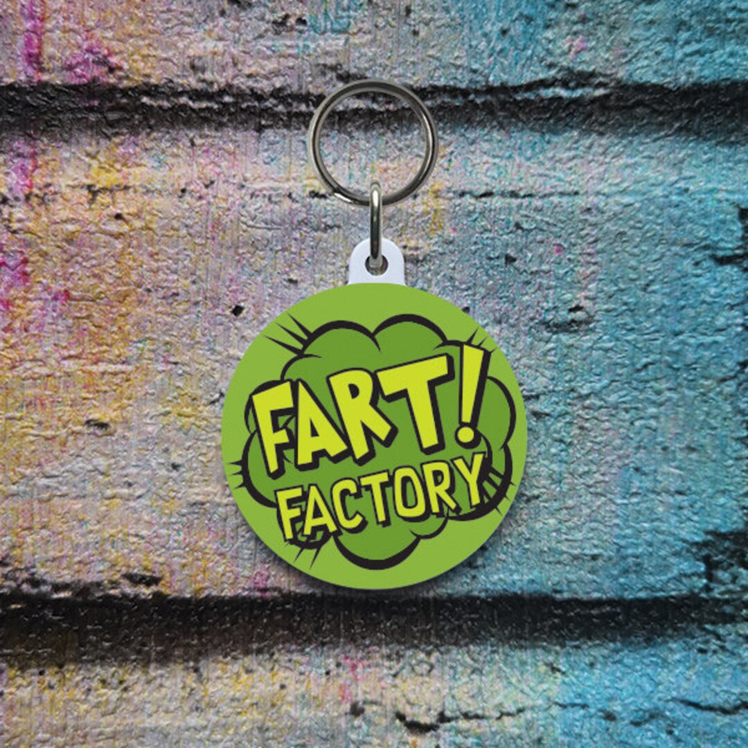 Fart Factory Dog ID Tag | Pet ID Tags | Custom Pet Tag | Unique Pet ...