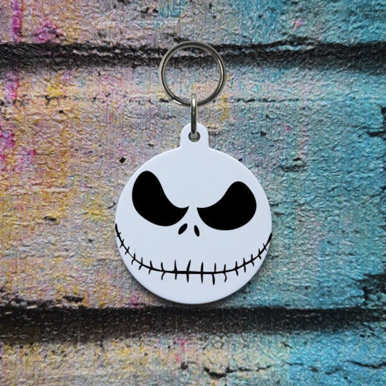 Jack Skellington Dog ID Tag Pet ID Tags Custom Pet Tag | Etsy