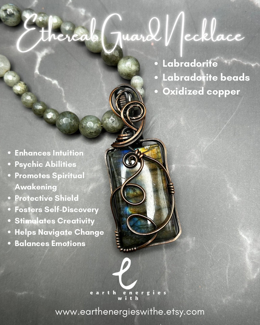 Ethereal Guard Necklace - Etsy