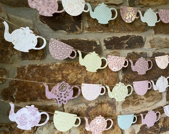 Tea Party Banner - Etsy