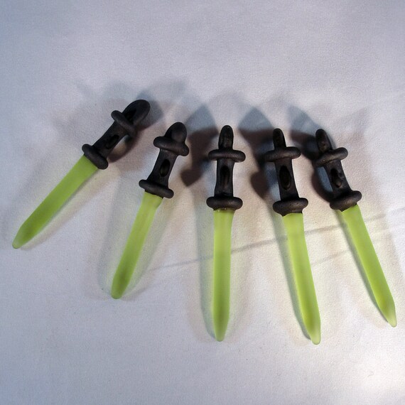 Frosted Green Glass Lightsaber Pendant - Etsy