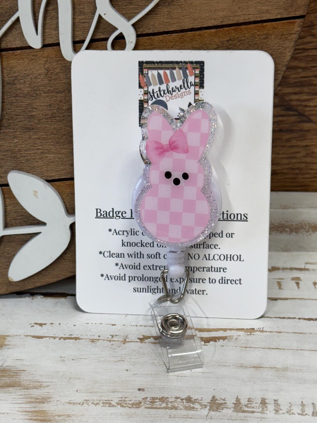 Easter Bunny Retractable Badge Reel | Easter Badge Reel | Easter Bunny ...