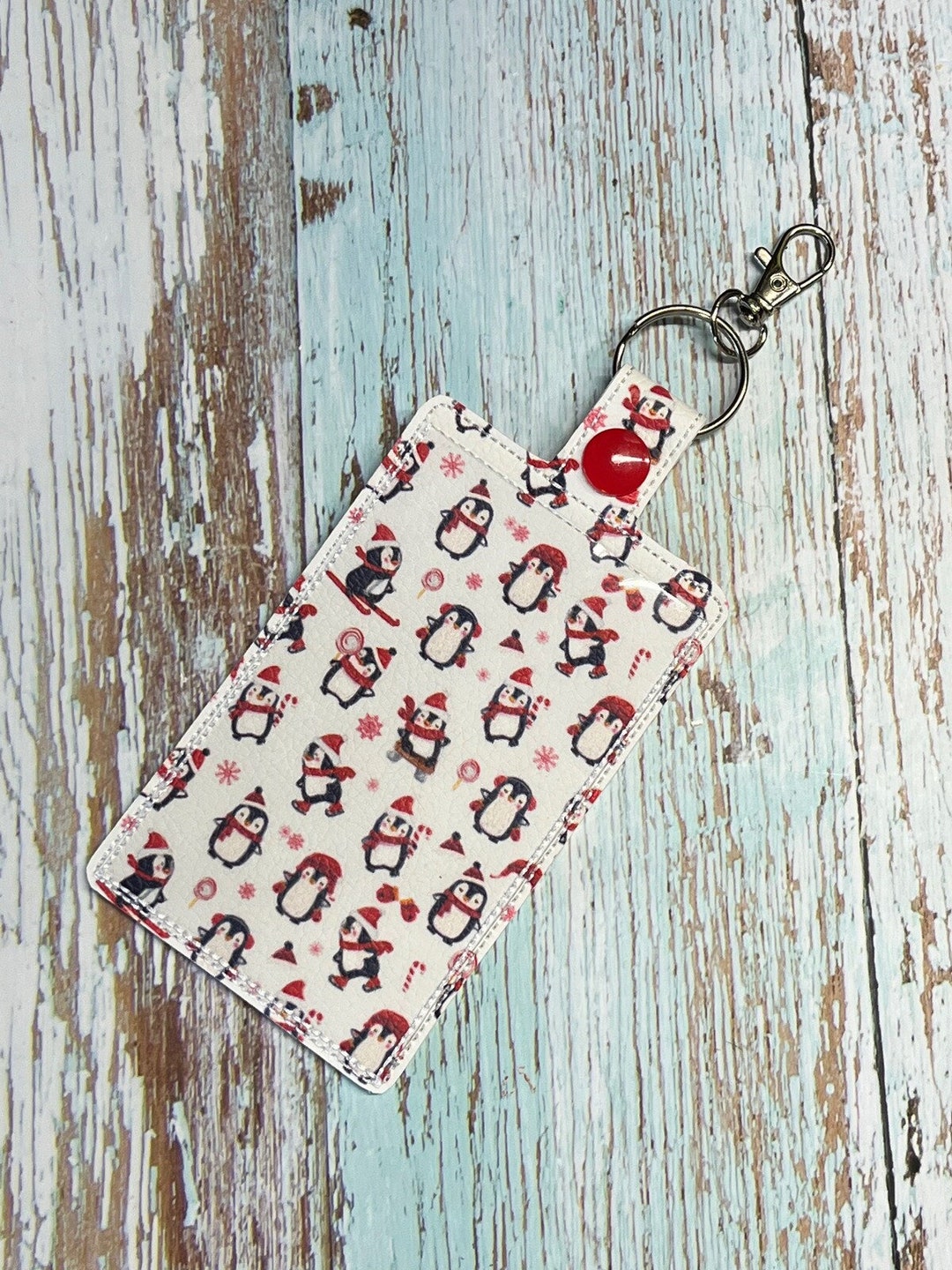 Penguins ID Badge Holder Christmas Badge Holder Badge - Etsy