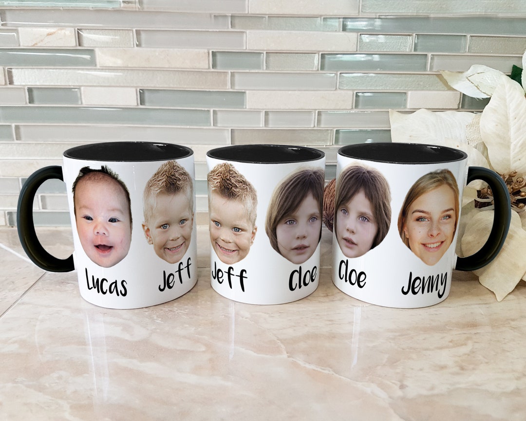 Custom Faces Photo Mug: Personalized Multiple Heads, Funny Gift - Etsy