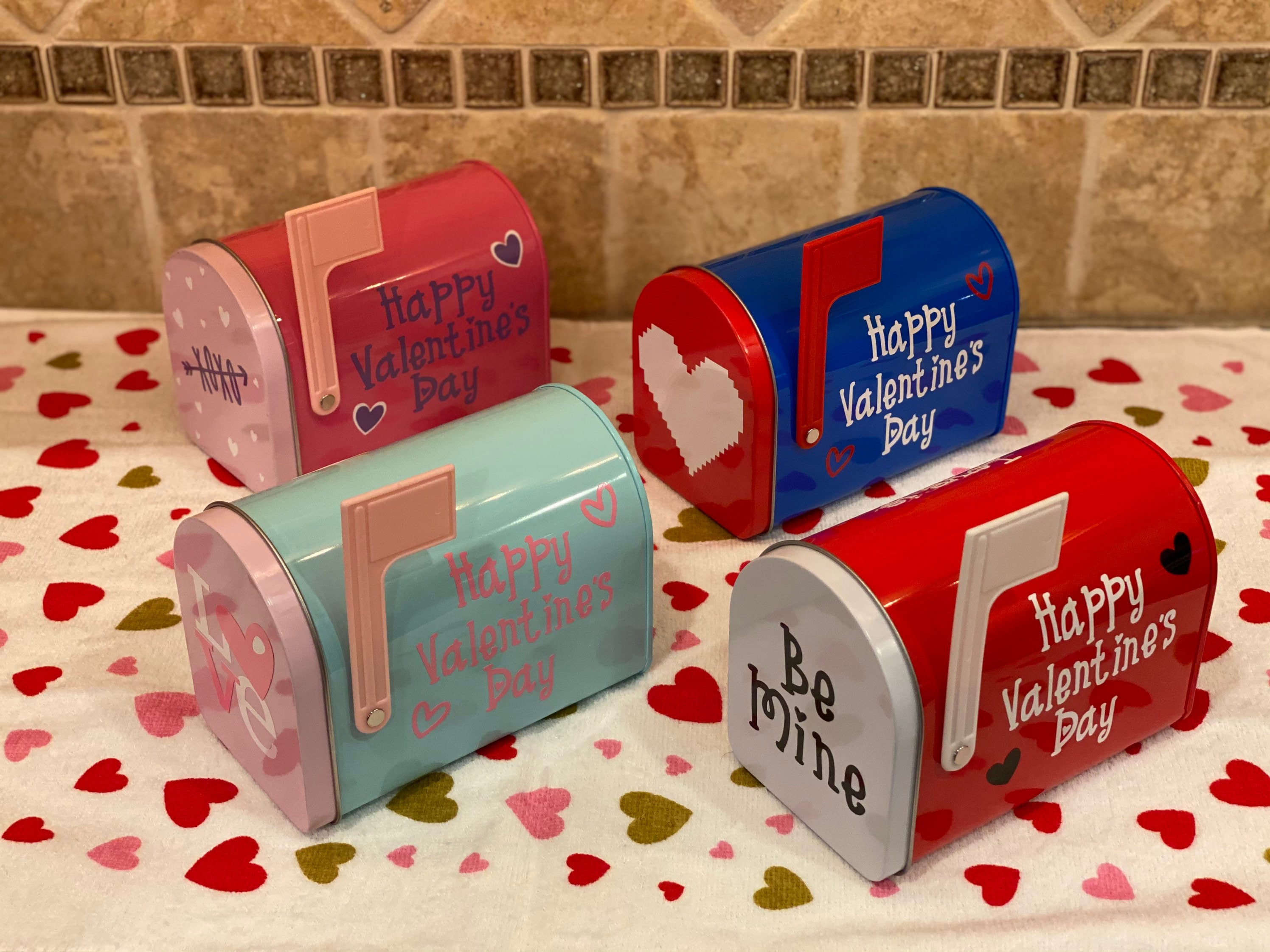 Personalized Mini Valentine's Day Mailboxes | Etsy
