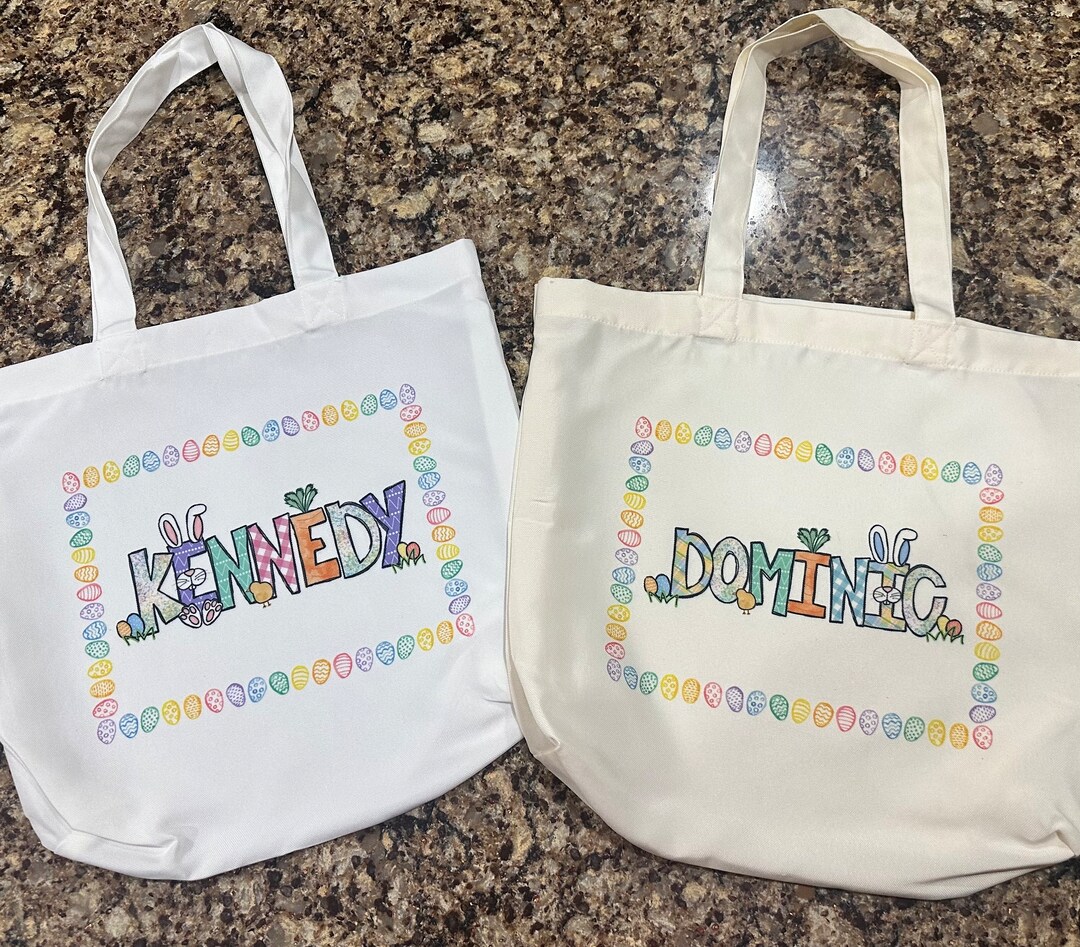 Personalized Easter Egg Hunt Bag Easter Tote Easter Bag - Etsy