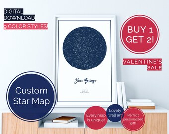 Star map | Etsy