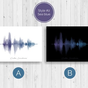 Custom Soundwave Print | Printable Personalized Voice Art Anniversary ...