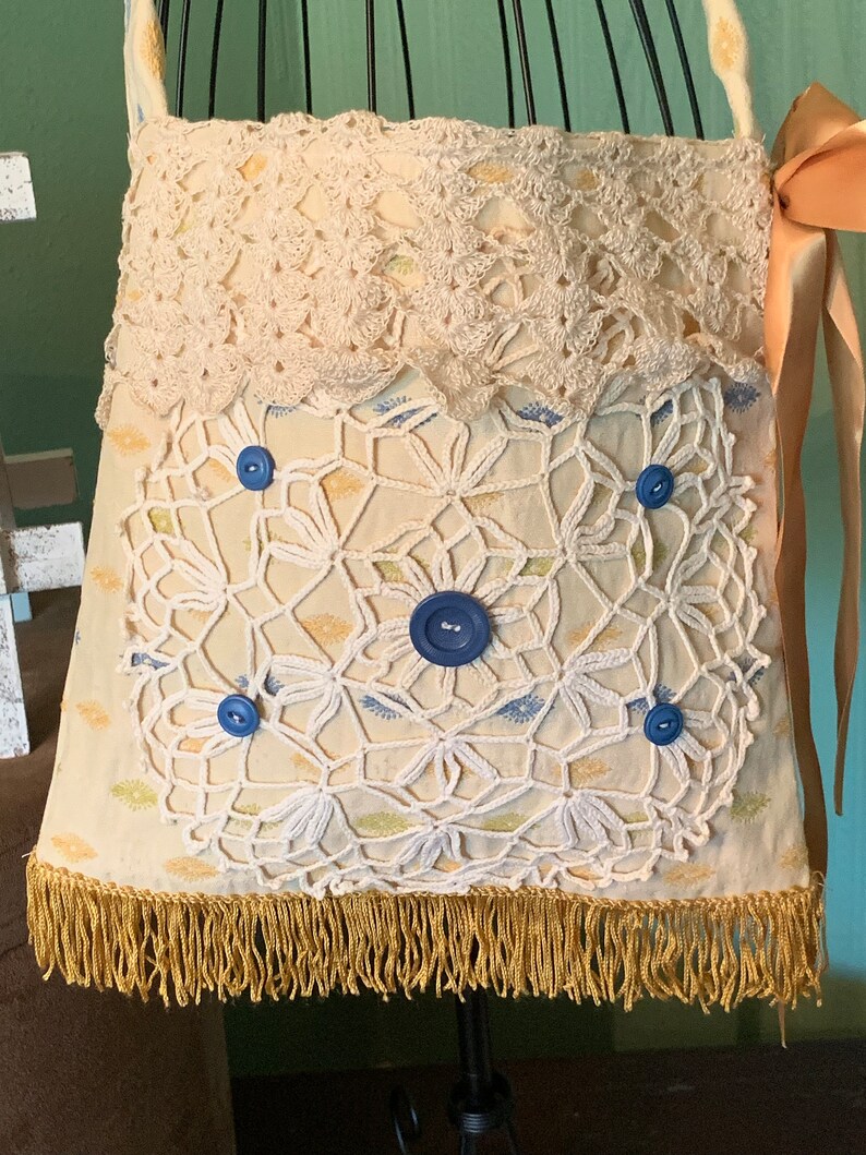 Vintage Boho Victorian Doily Lace Bag Purse - Etsy