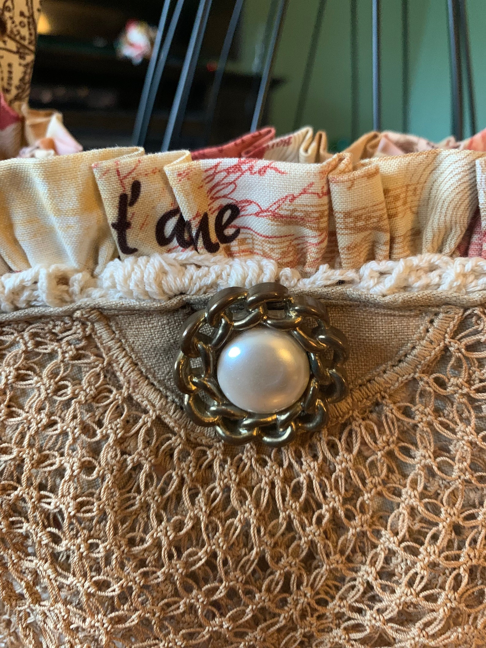 Shabby Chic Boho Crocheted Doily Lace Purse Handbag Tote - Etsy