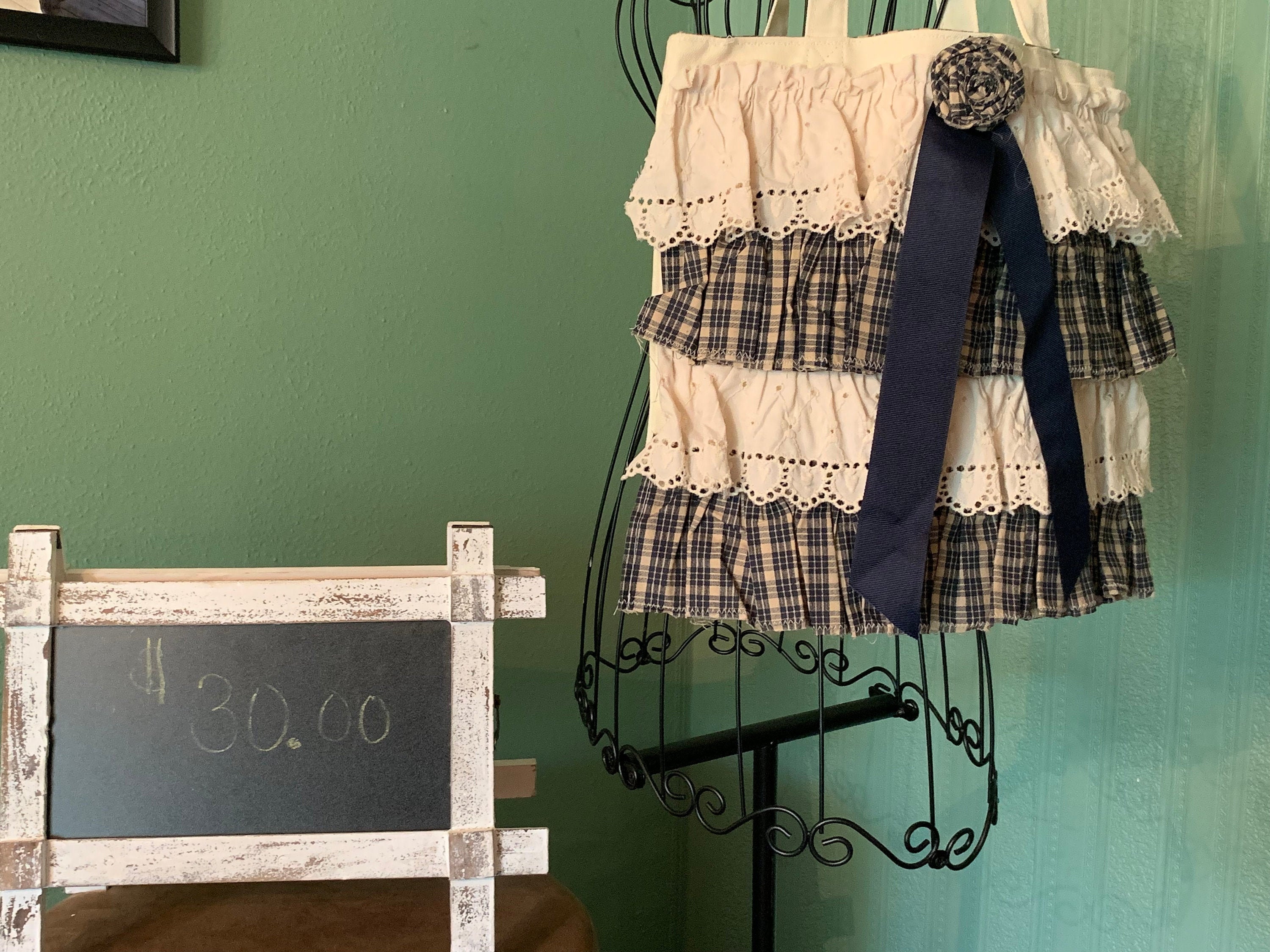 Cottage Chic Tote Bag Ruffled Purse - Etsy