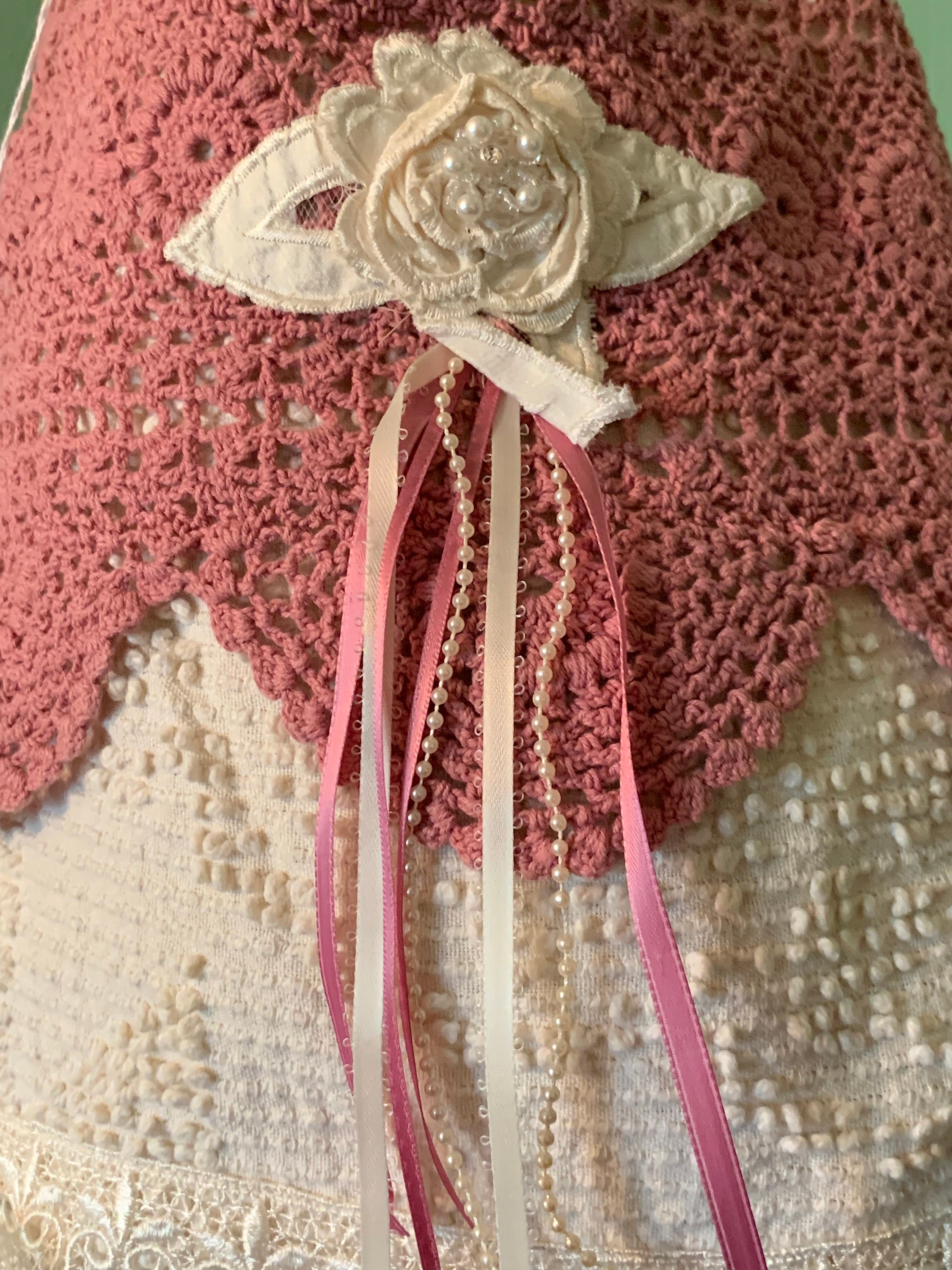 Victorian Inspired Bag Handmade Doily Purse Chenille Tote - Etsy