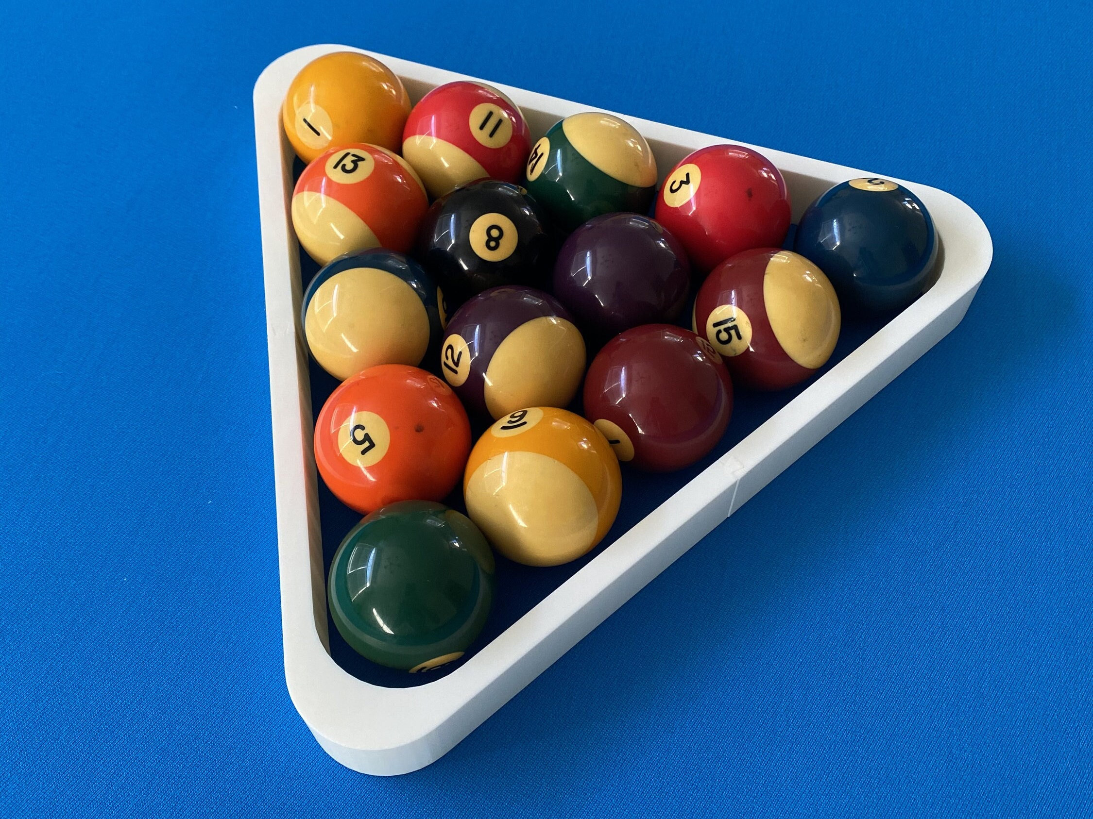 8 Ball Pool Triangle STL Files - 3 Piece Snap Together! 3D Printable ...