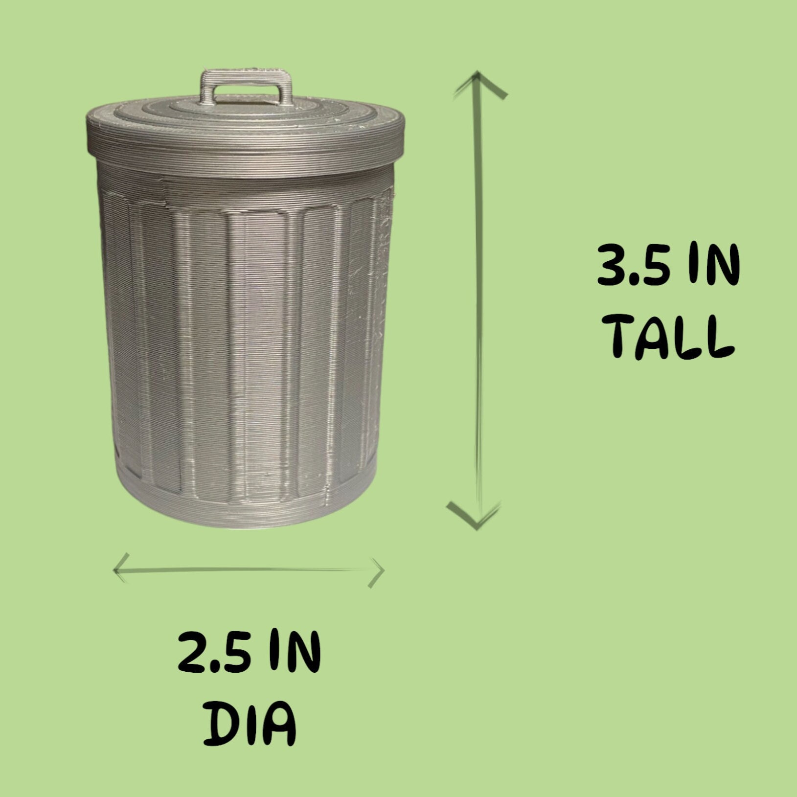 Miniature 3D Printed Desk Trash Can - Compact and Stylish - Etsy