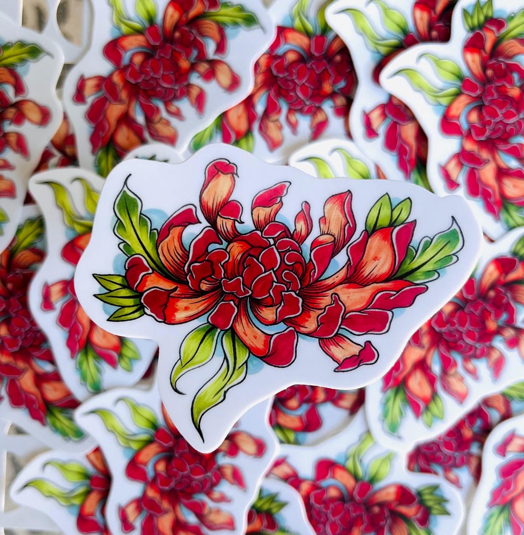 Chrysanthemum Sticker - Etsy