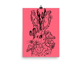 Jackalope Poster - Etsy