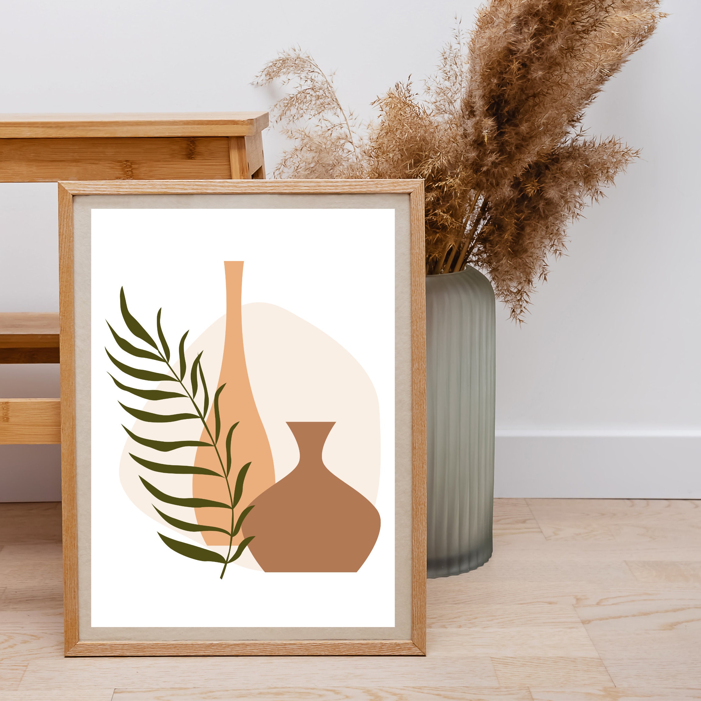 Boho Sunrise and Vase Digital Download Poster Sticker - Etsy