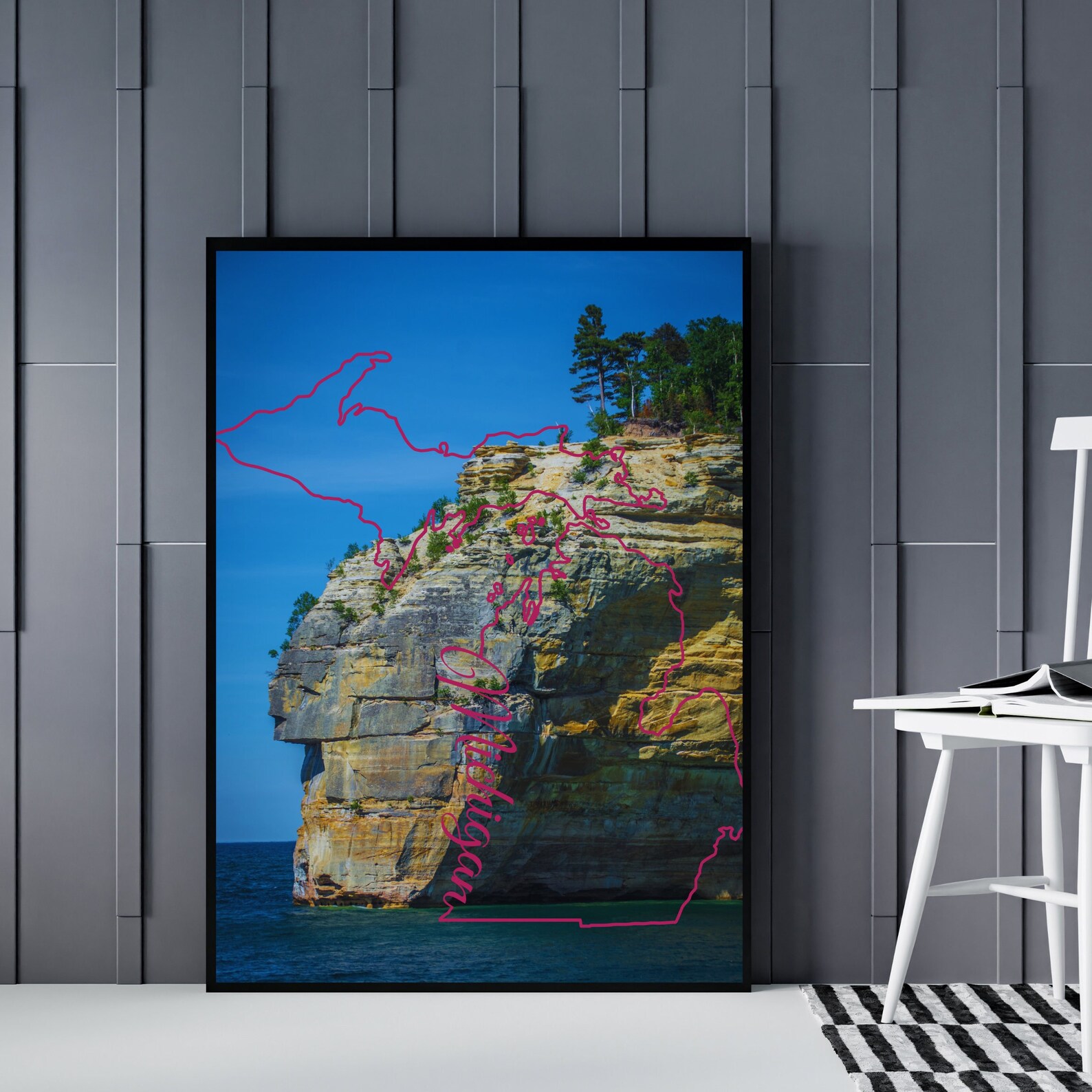 Michigan, Digital Download, SVG, PNG, PDF, Pictured Rocks, Upper ...