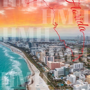 Florida Digital Download, PNG, PDF, Poster, Sticker, Decor Wall Art ...
