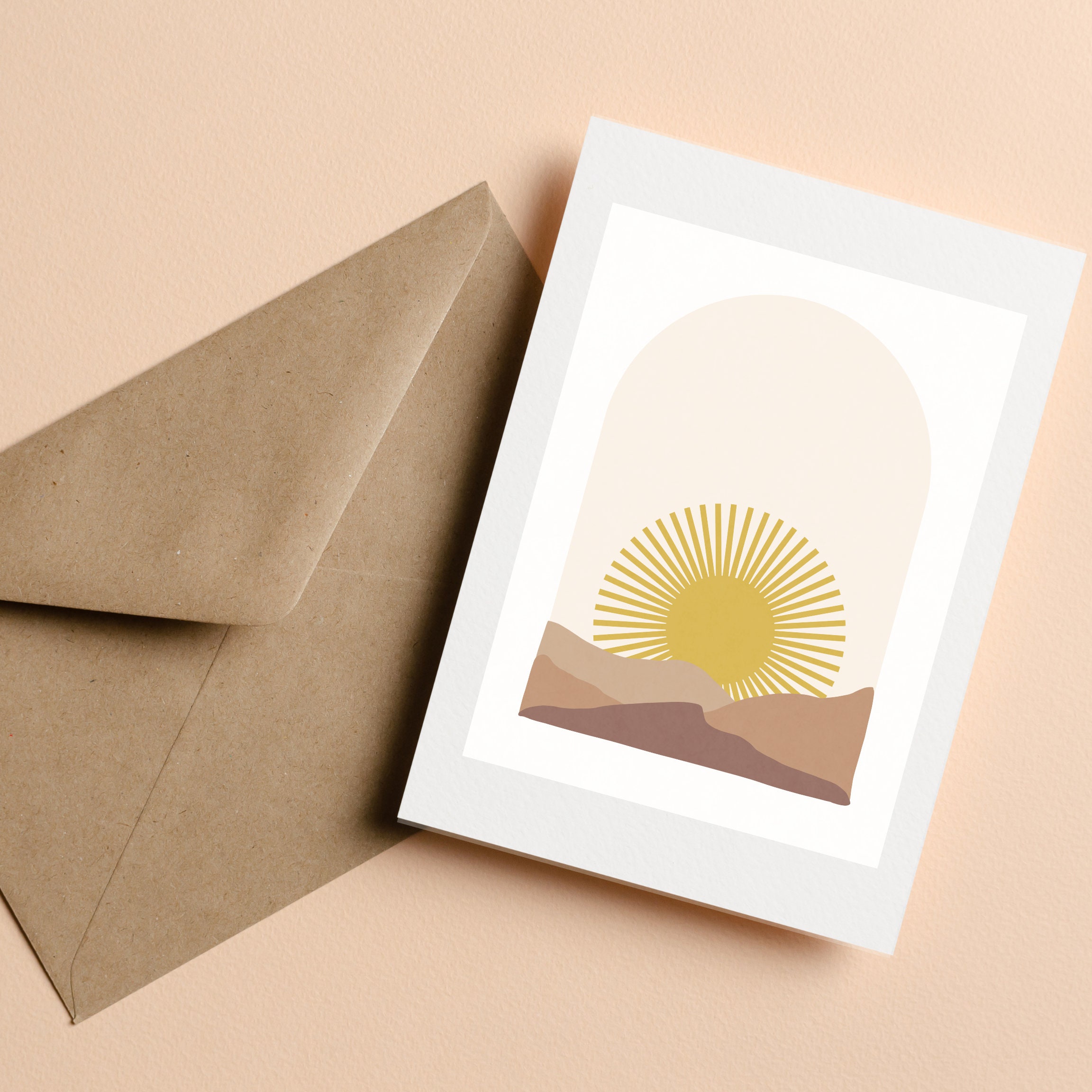 Boho Sunrise and Vase Digital Download Poster Sticker - Etsy