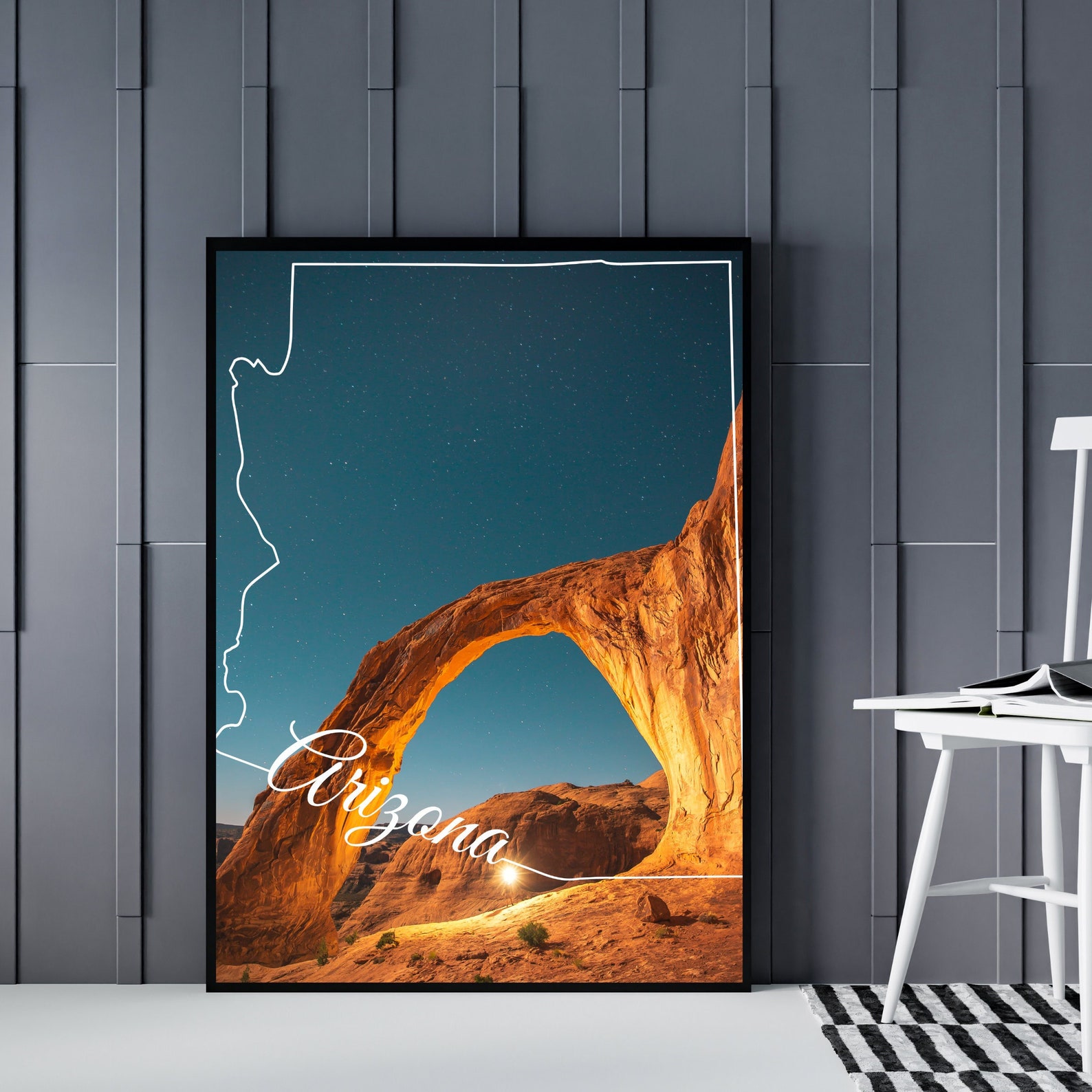 Arizona, Digital Download, SVG, PNG, PDF, State Outline, Corona Arch ...