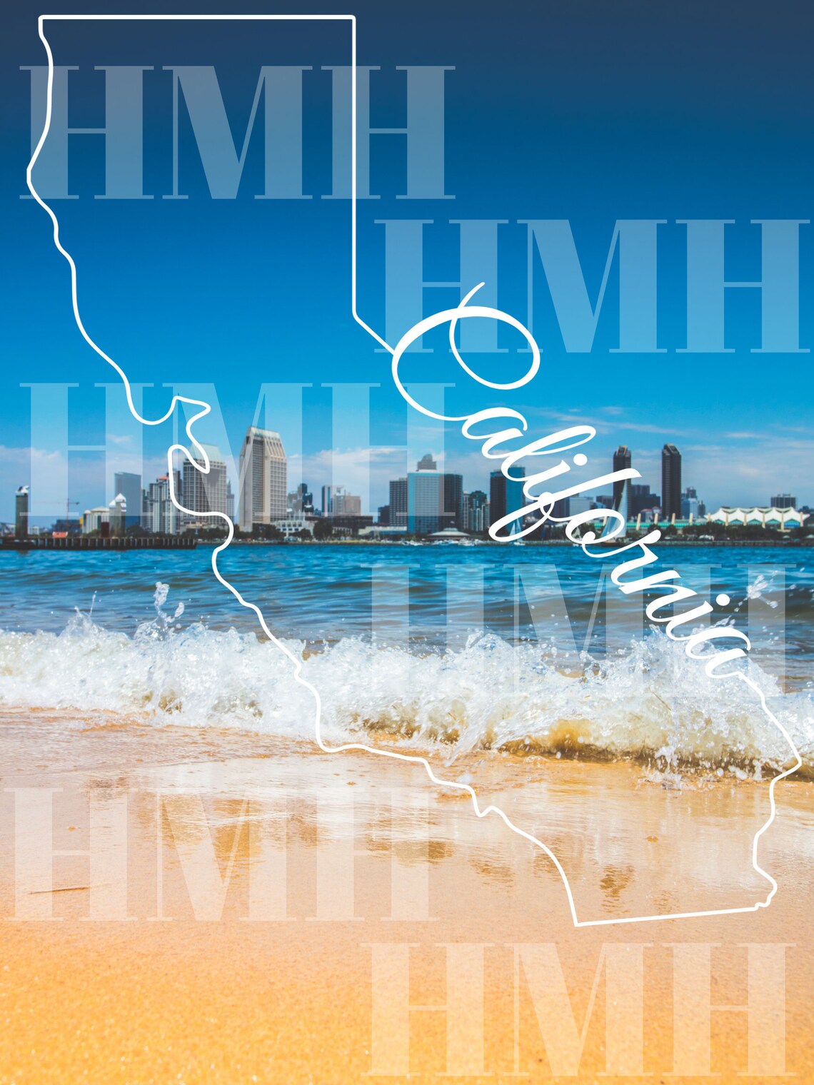 California Digital Download PNG PDF Poster Decor Wall Art - Etsy