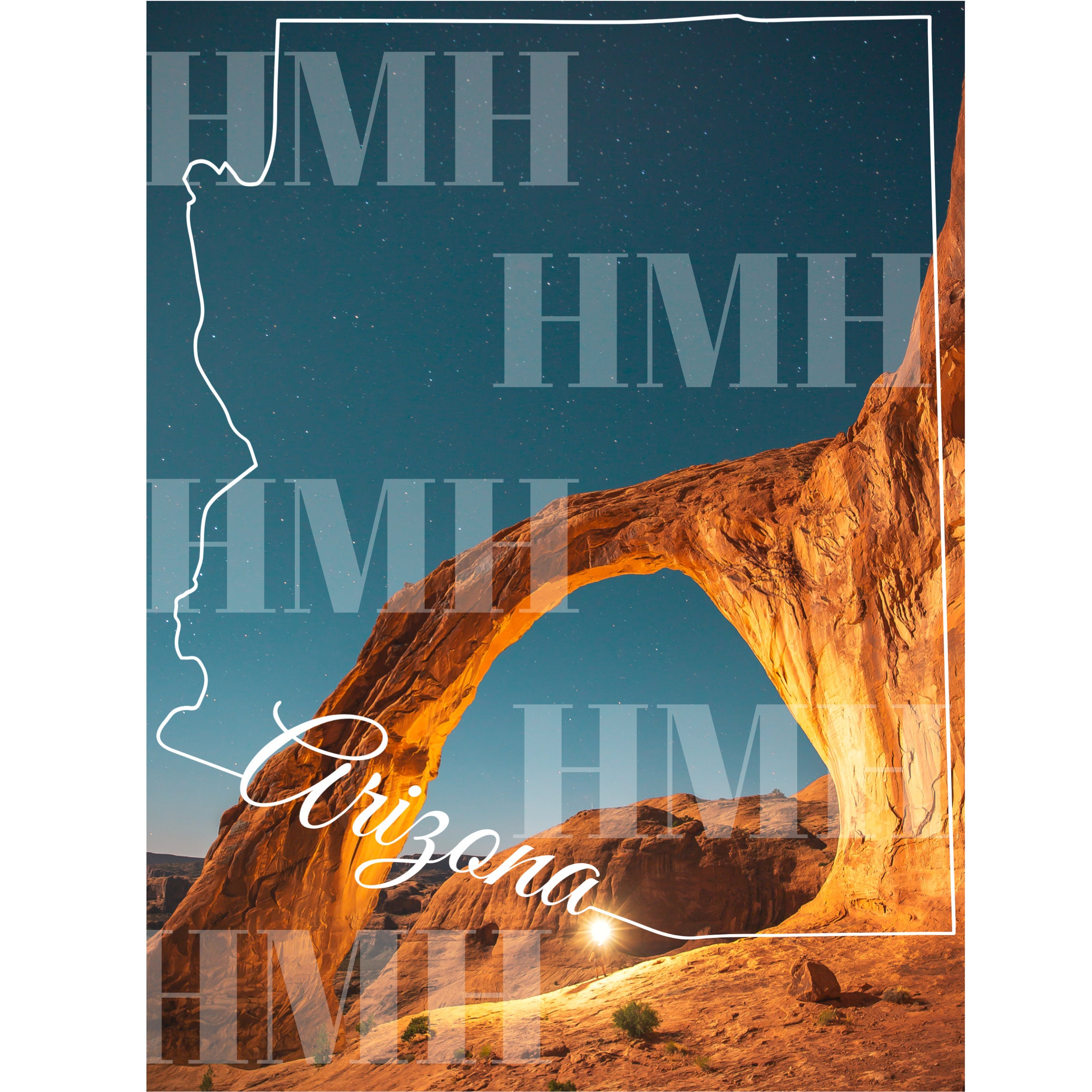 Arizona, Digital Download, SVG, PNG, PDF, State Outline, Corona Arch ...