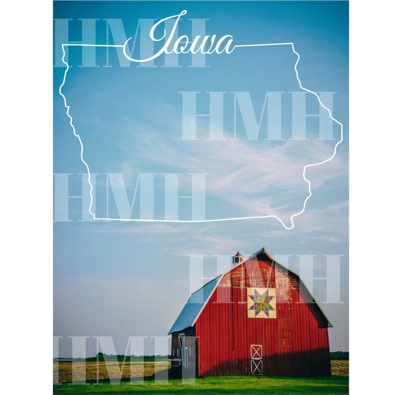Iowa, Digital Download, SVG, PNG, PDF, Instant Download, Poster ...