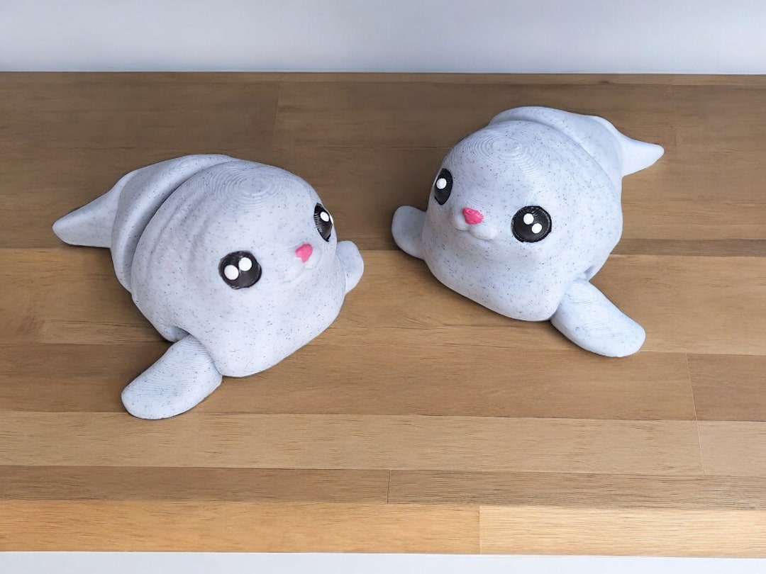3D Articulated Seal Sea Lion / 3d Printed Salt and Pepper Seal / 3d ...