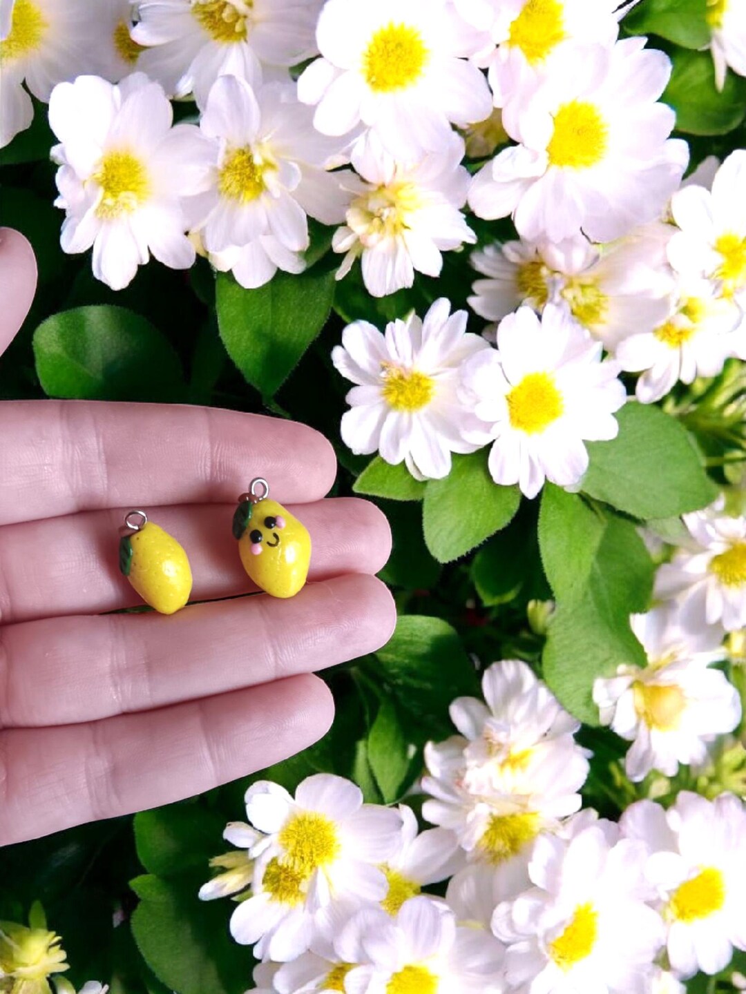 Polymer Clay Lemon Charms / Cute Kawaii Clay Fruit Food Charms Jewelry ...