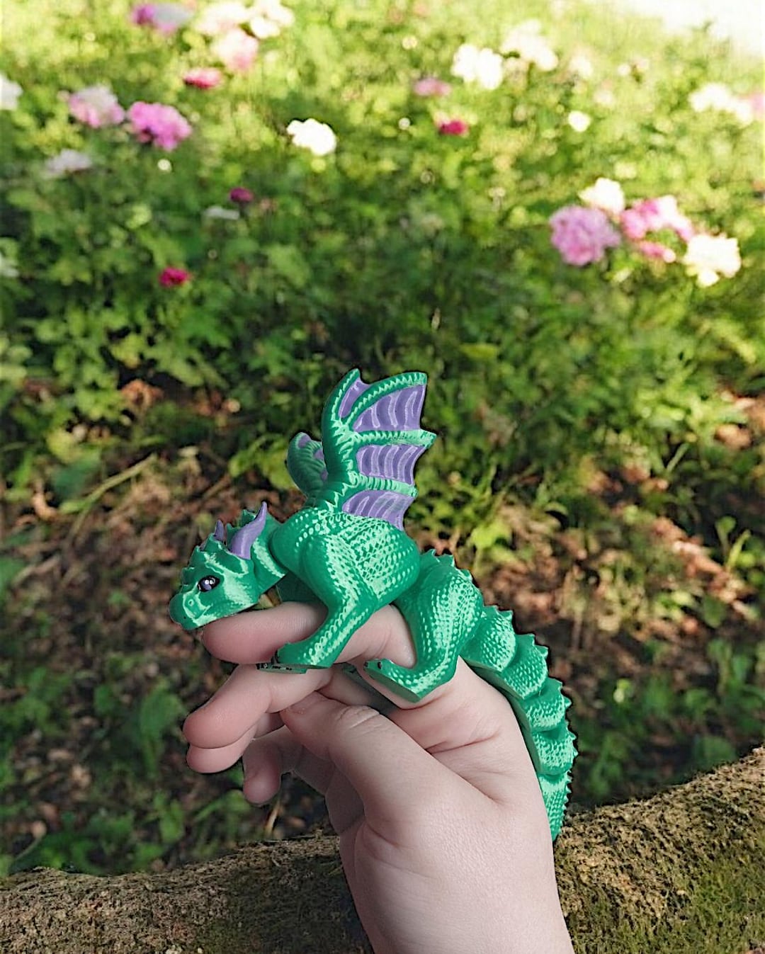 Hand Painted 3D Dragon Finger Puppet / 3d Printed Dragon Animal Costume ...