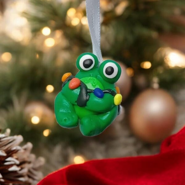 Christmas Frog - Etsy