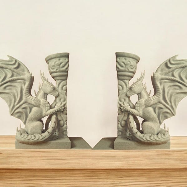 Dragon Bookends - Etsy