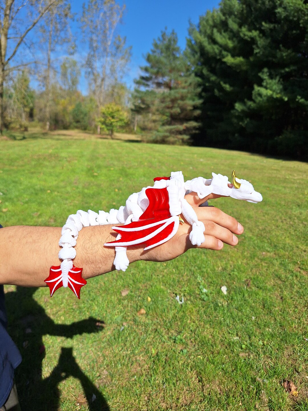 3D Printed Dragon Finger Puppet / 3d Printed Dragon Animal Costume ...