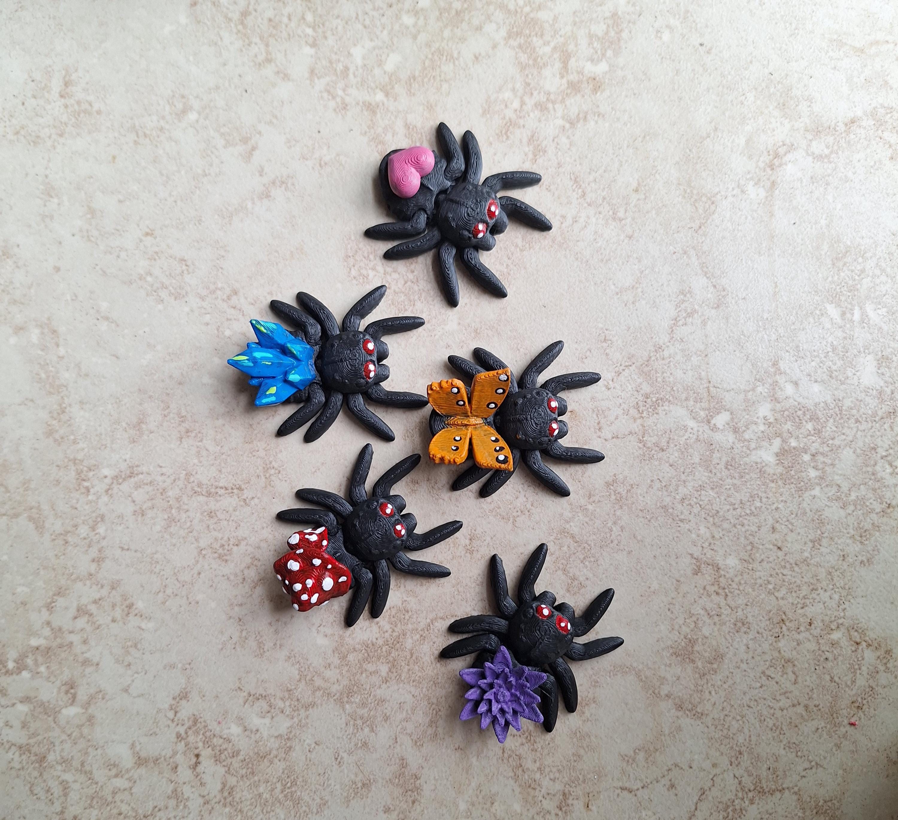 Hand Painted 3D Small Spiders / 3d Printed Spider Insect Animals ...